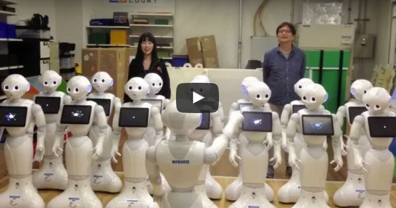 Watch these robots perform a very creepy version of Beethoven's Ode to Joy