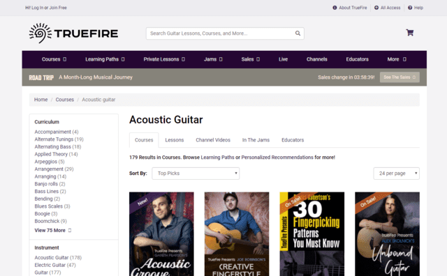 15 Websites to Learn Acoustic Guitar Lessons Online (Free and Paid) - CMUSE