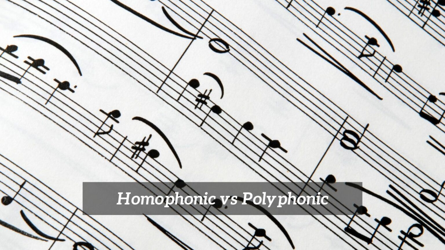 The Difference Between Homophonic vs Polyphonic - CMUSE