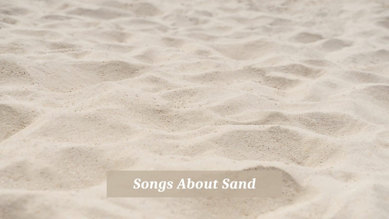 8 Pieces Of Songs About Sand - CMUSE